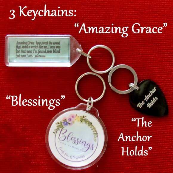 Accessories | Christian Keychains Amazing Gracehe Died For Me The ...